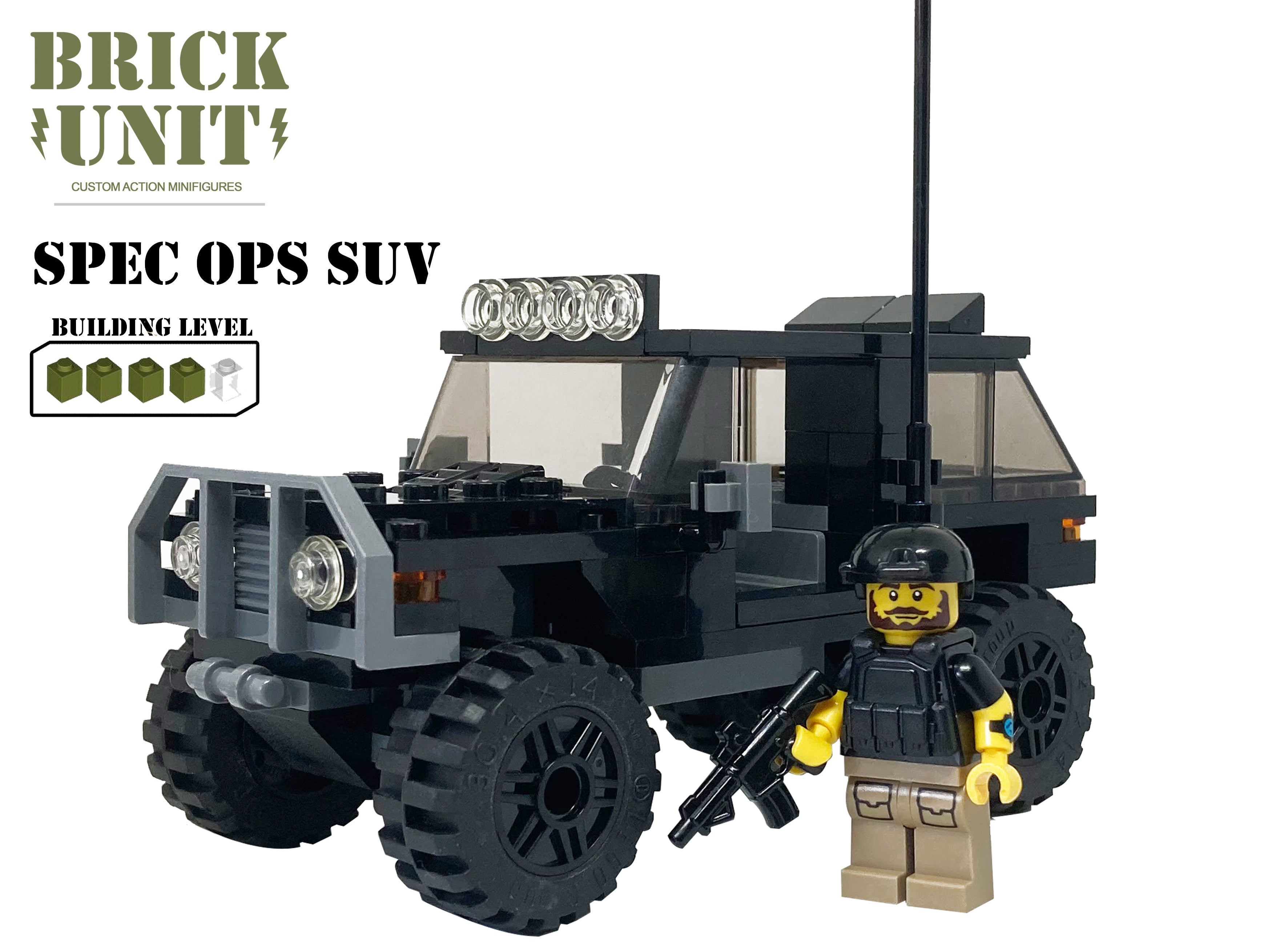 Spec Ops SUV Custom Building Set – Brick Unit